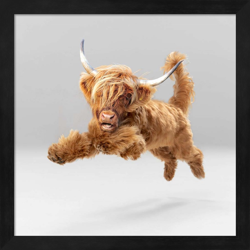 Great Art Now Highland Pup by Pixelmated Animals, Framed Wall Art, 13 ...