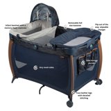 Monbebe Flex Deluxe Baby Play Yard with Bassinet and Changer, Camo ...
