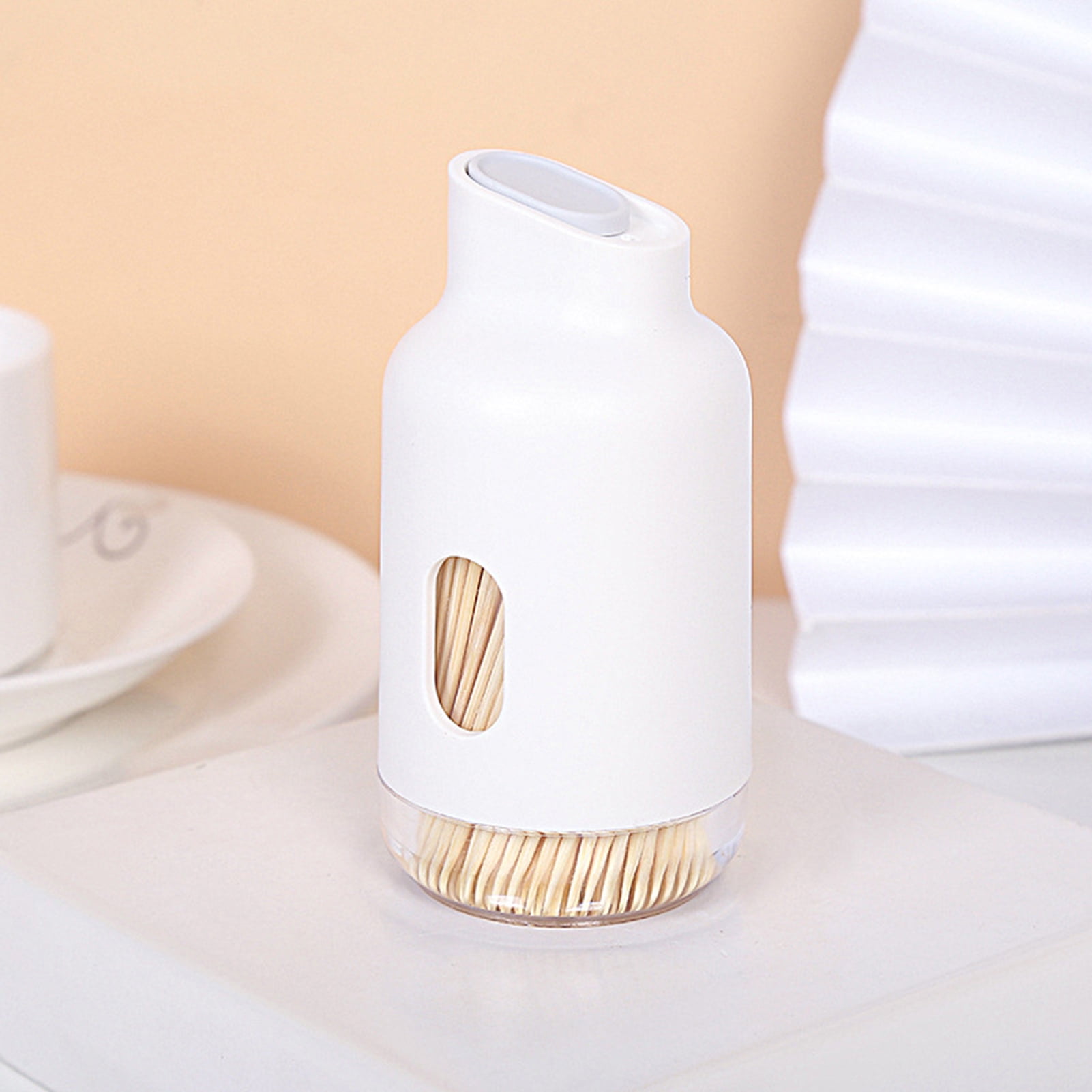 1 Set Toothpick Holder Large Capacity Transparent Visible-Design ...