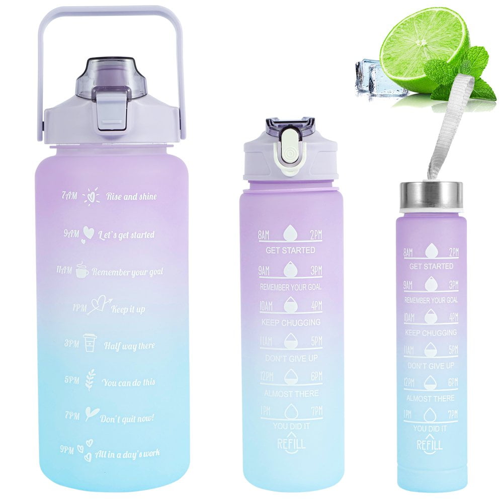 Click here for Pengxiang 3 Pack Motivational Water Bottle With St... prices