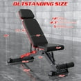 Adjustable Weight Bench 1200LBs Capacity Full Body Workout Multi ...