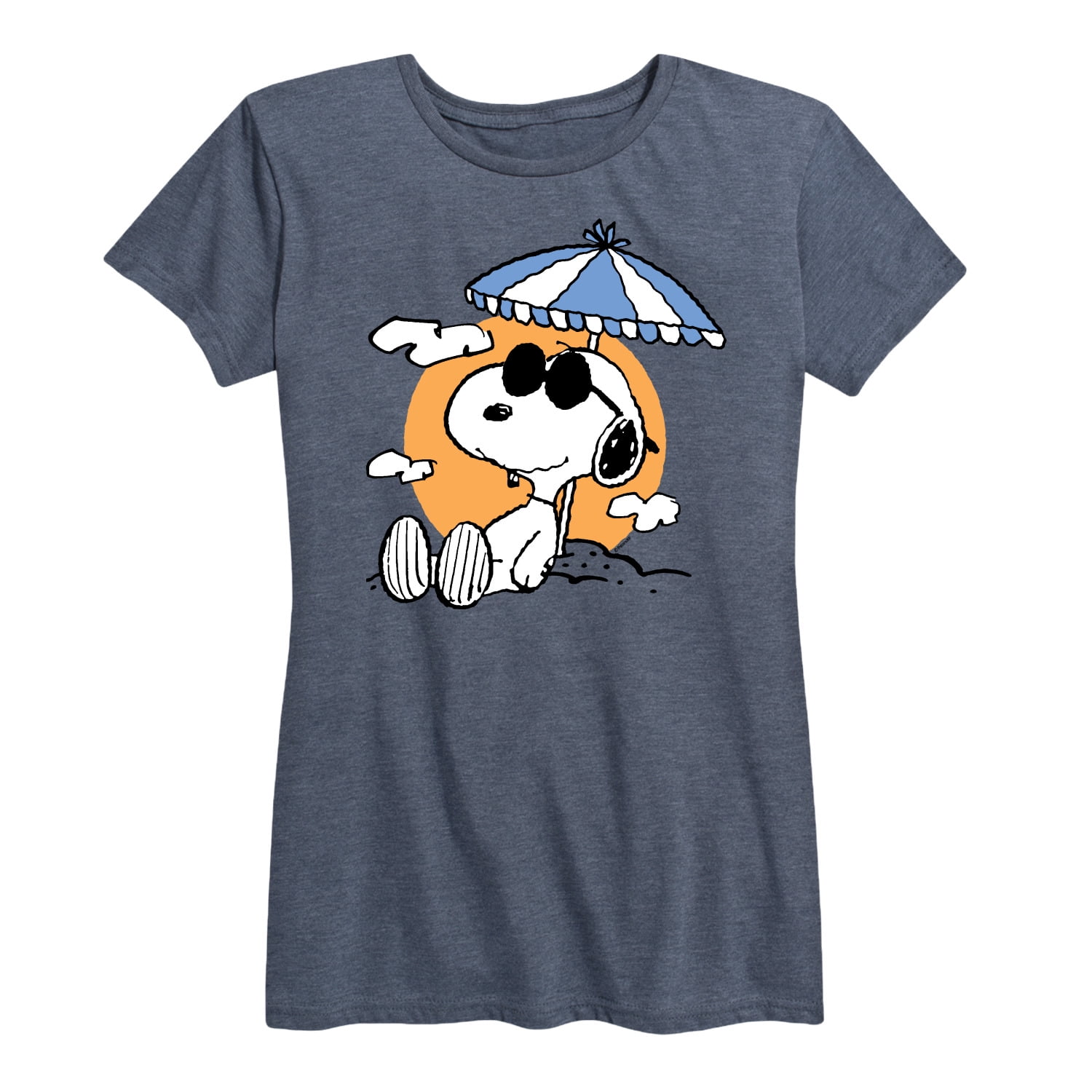 Peanuts - Snoopy's Beach Day - Women's Short Sleeve Graphic T-Shirt ...