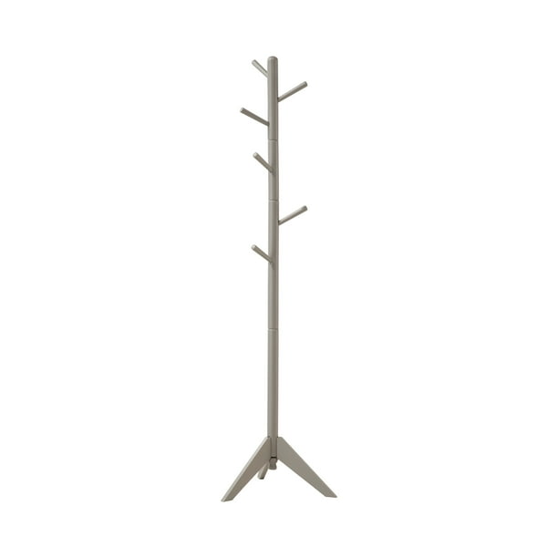 Coat Rack with 6 Hooks Grey - Walmart.com - Walmart.com