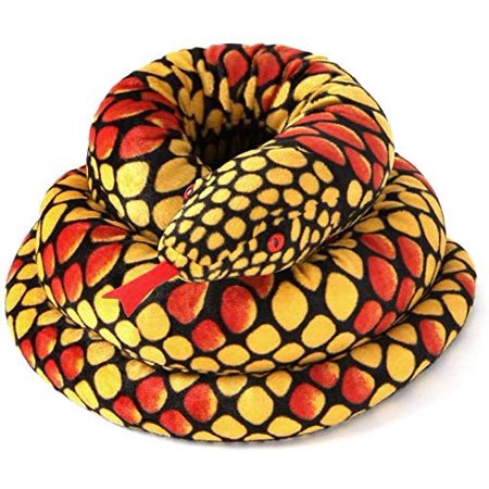 Plush Snake Stuffed Animal，Plush Large Snake Realistic Snake Toy， Giant ...