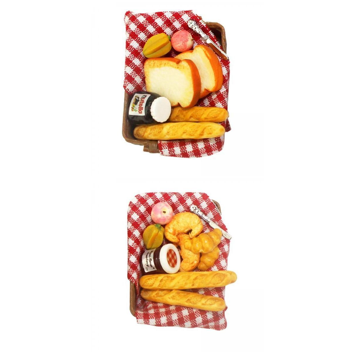Miniature Food Breakfast Bread Set 1:12 Doll House Or 1:6 Doll Life ...