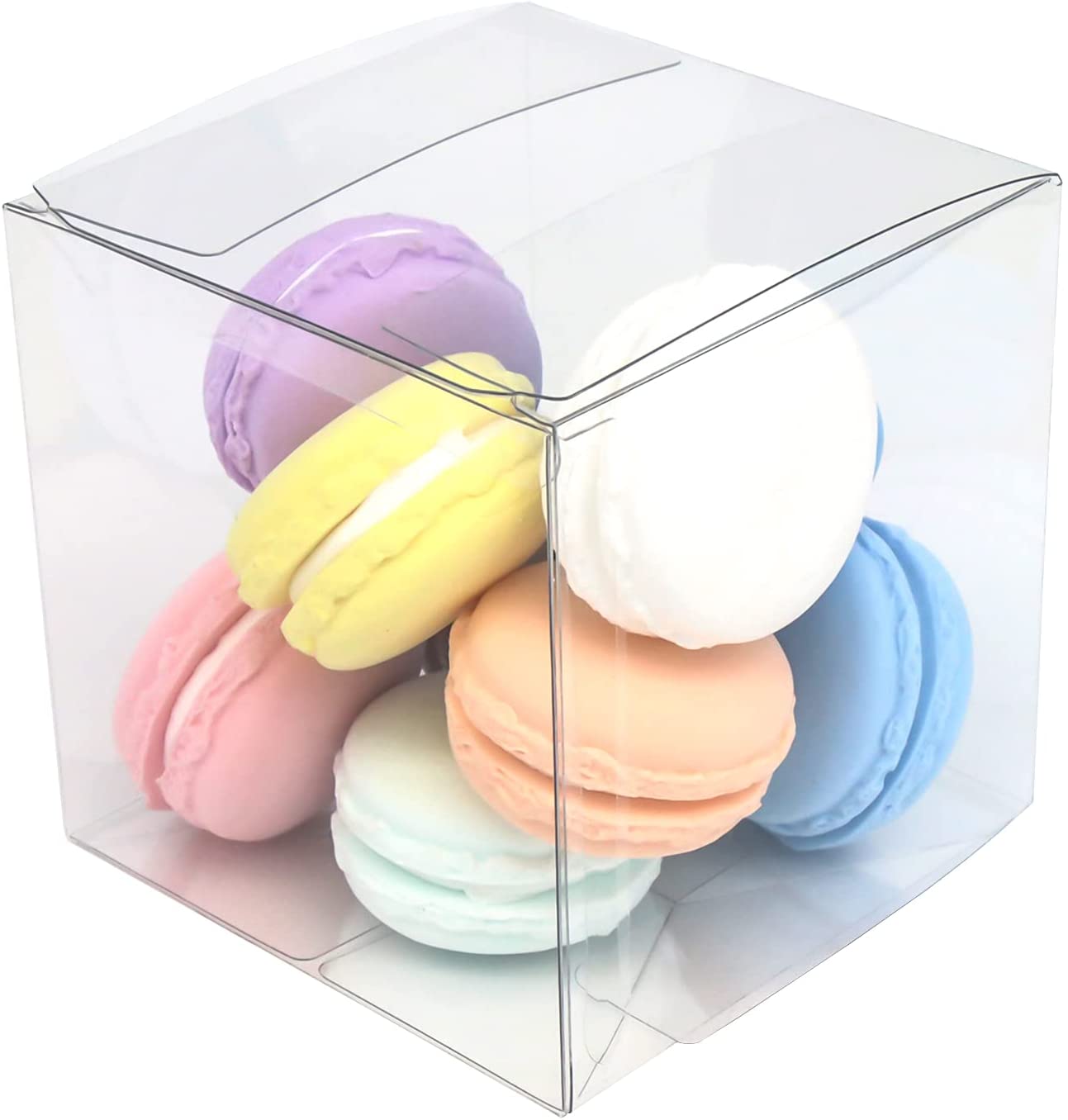 Clear Candy Boxes, 50 Pcs,3 Inches PET Plastic Gift Boxes for Wedding ...