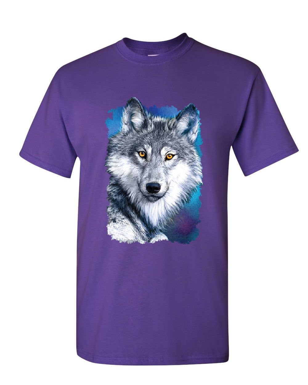 Tee Hunt White Wolf Head T-Shirt Into The Wild Wildlife Howl Wolf Pack ...