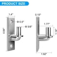 Wall Mount Gate Hinges, 2 Pack Farm & Chain Link Gate Hinges with 5/8 ...