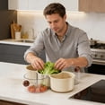 Rotating Fruit and Vegetable Storage Box Double-Layered Snack Serving ...