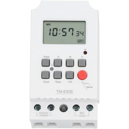 Microcomputer Time Control Switch, 220V Digital Display Programmable ...