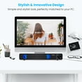 USB LED PC Soundbar with Earphone & Mic Interface, One-Button Control ...