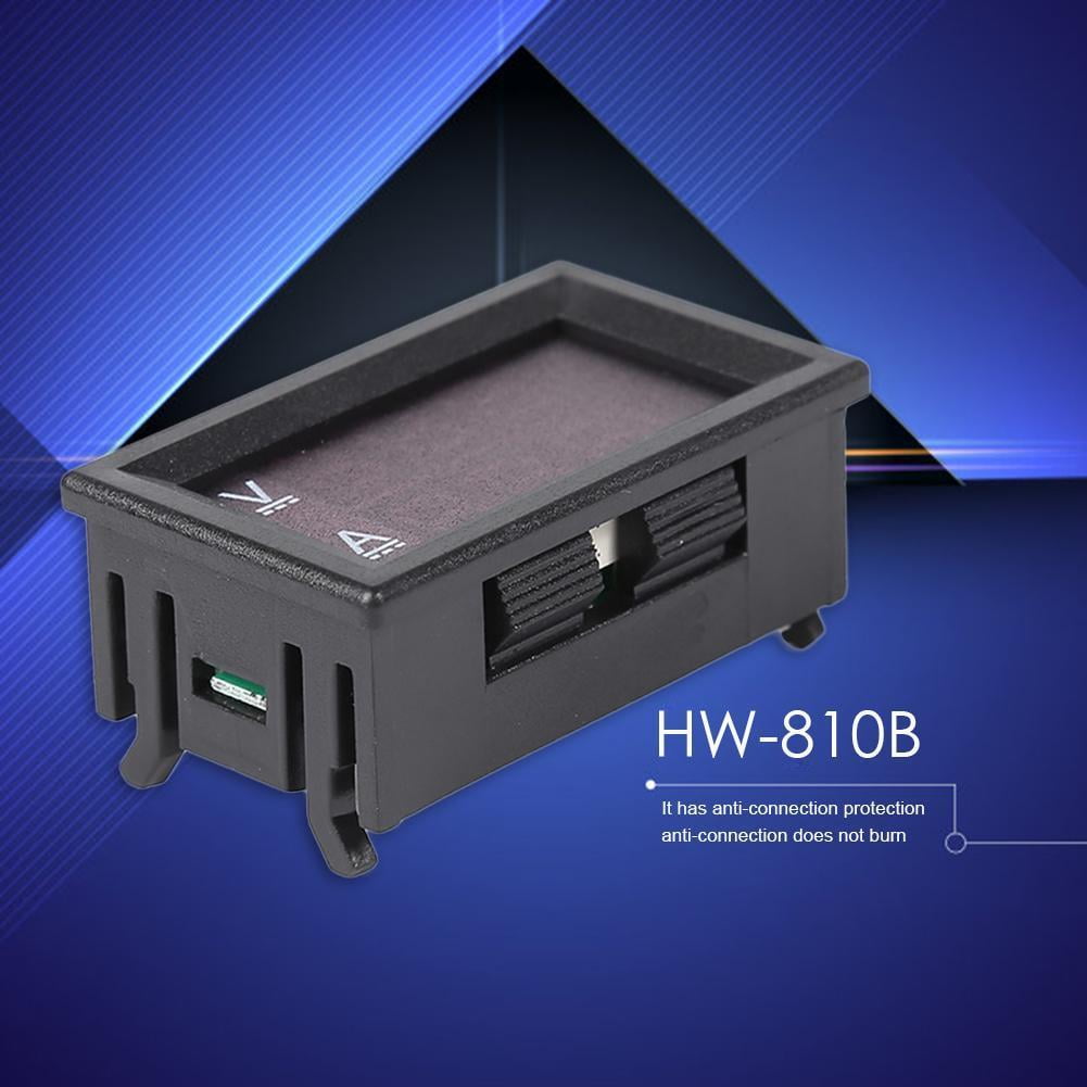 HW-810 Voltímetro digital Amperímetro Pantalla LED DC 100V 10A Mini Amp ...