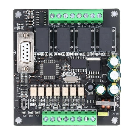 24V PLC Control Programmable Logic Controller DC24V FX1N-10MR Industrial Control Board PLC ...