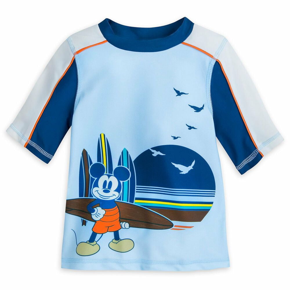 Mickey Mouse Rash Guard Boys 50+ UV Protection Toddler Size 3 - Walmart.com