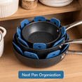 12-Piece Felt Pan Protectors, Cuttable Nonstick Cookware Separator Pads ...