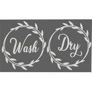Laundry Wash and Dryer Decal - 10"x10" - Vinyl Washing Machine Decals ...