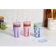 Ello Iced Coffee Cooler 24Oz Plastic Pink Cherries - Walmart.com