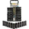 MaxWorks 80783 13-Piece 1/2" Drive Metric Impact Socket Set With Laser ...