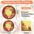 Caltero Autumn Party Tableware, Fall Plates & Napkins, Disposable ...
