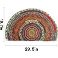 Half Round Door Mat,Semi Circle Bathroom Floor Rug,Mandala Boho ...