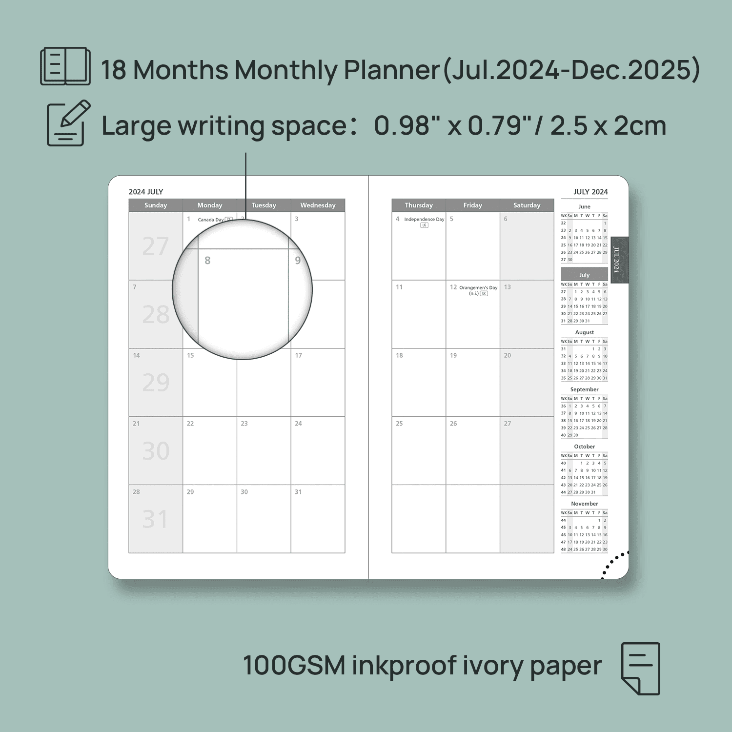 2025-2026 Academic Planner - 9x11 Monthly & Weekly Planner July 2025 To ...
