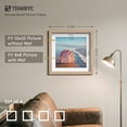 10x10 Picture Frame Set - 4 Pack, Natural Solid Wood Photo Frames ...