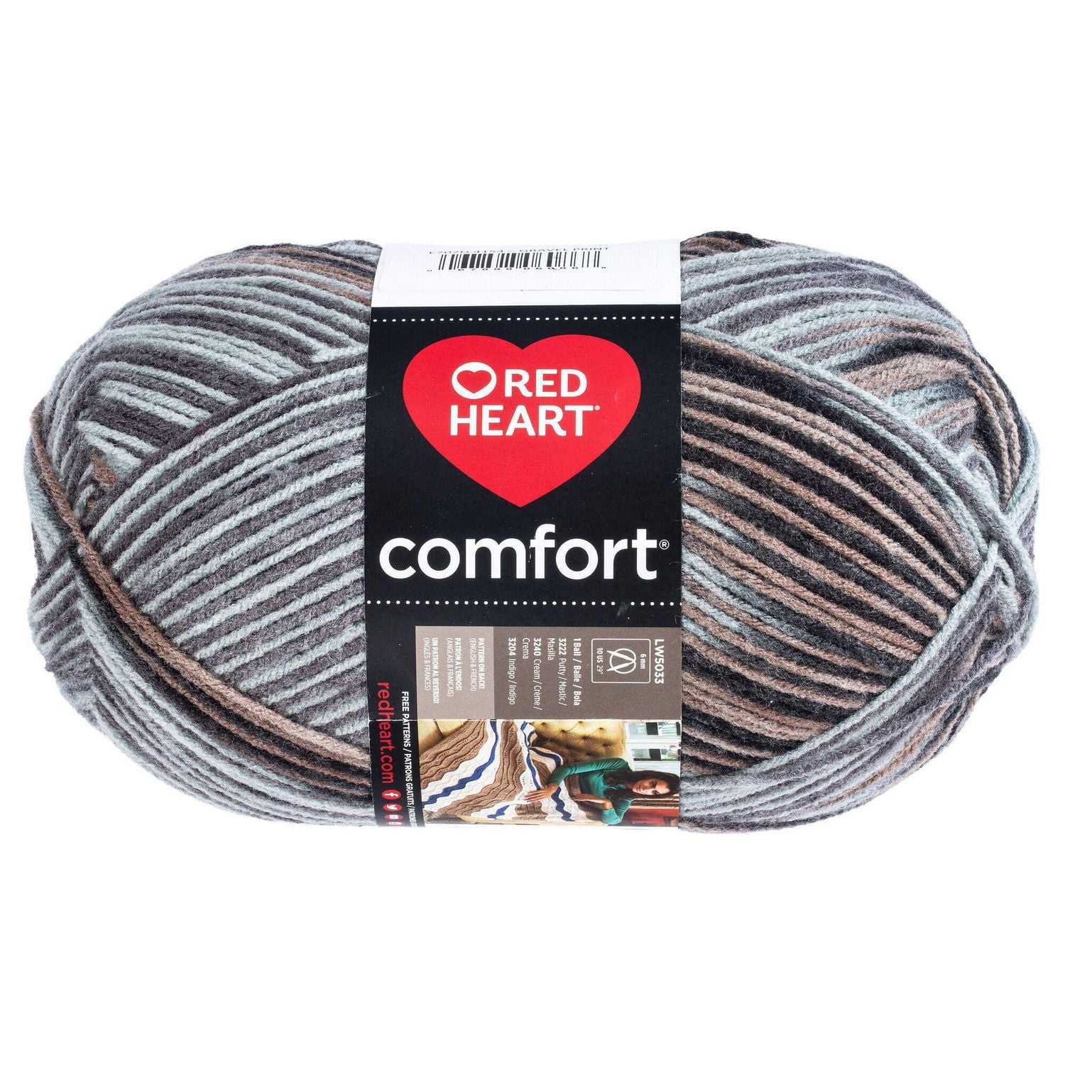 Red Heart® Fil Comfort®, Imprimés, Acrylique #4 Moyen, 12oz/340g, 649 ...