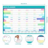 YOFOKO 2025 Wall Mounted Erasable English Calendar Planner - Reusable ...
