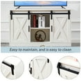 BTMWAY Farmhouse Modern Media Decor, Barn Door TV Stand & Storage ... BTMWAY Farmhouse Modern Media Decor, Barn Door TV Stand & Storage ...