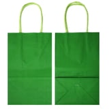 AZOWA Green Gift Bags Mini Small Kraft Paper Bags with Handles (4.7 x 2 ...