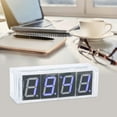 4 Digit Diy Digital Led Clock Kit Auto Display Timetemperature Electronic Diy Kit Clock Blue