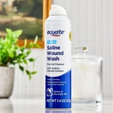 Equate Sterile Saline Wound Wash Spray, First-Aid Cleanser, 7.4 fl oz ...