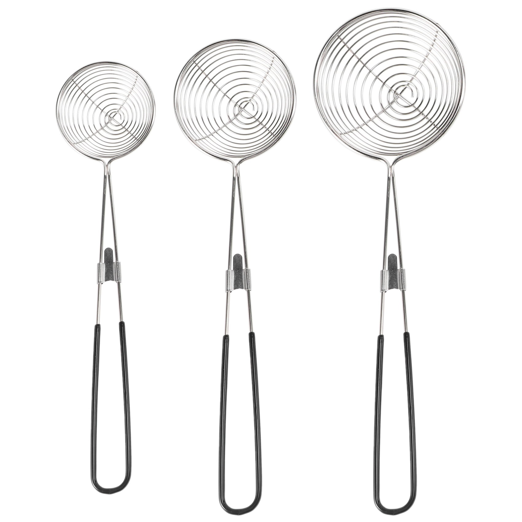 3-Piece Set of Round Hot Pot Strainer-Stainless Steel Asian Shabu-Shabu ...