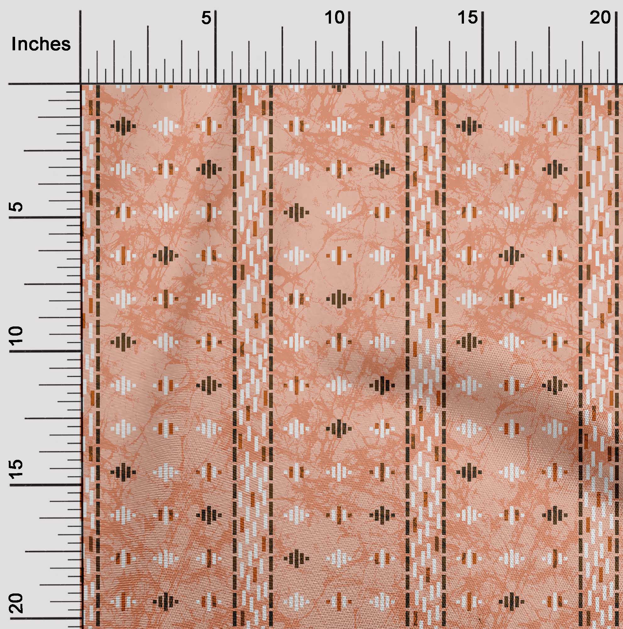 oneOone Viscose Chiffon Bittersweet Fabric Stripe & Texture Sewing ...