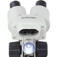 AMSCOPE_KIDS 100X_LED Portable Binocular Stereo Microscope, WF5X and WF10x Eyepieces, 10X and ...