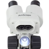 AMSCOPE_KIDS 100X_LED Portable Binocular Stereo Microscope, WF5X and WF10x Eyepieces, 10X and ...