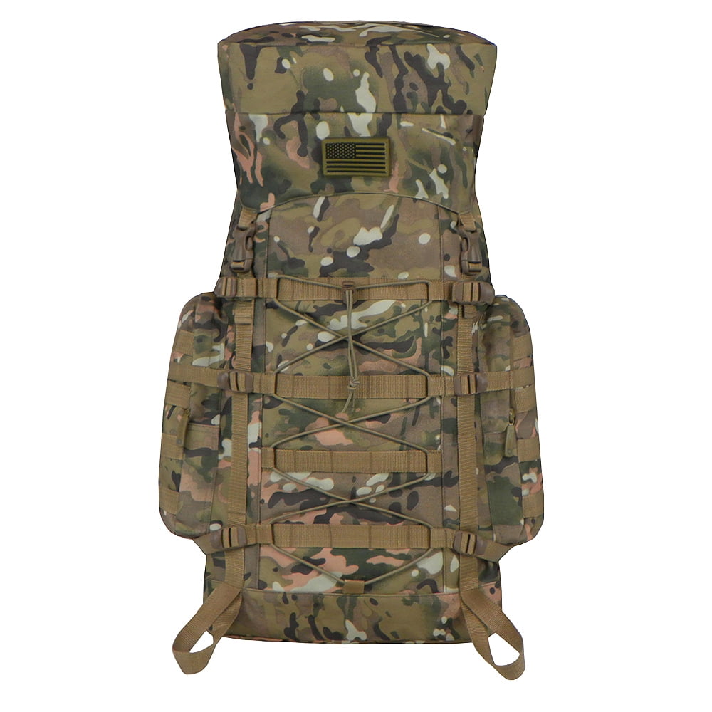 Military Tactical MOLLE Large Outdoor Bag Weather Resistant Backpack ...