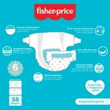 Fisher-Price Size 6 Diapers for Infants, 58 Ct - Walmart.com
