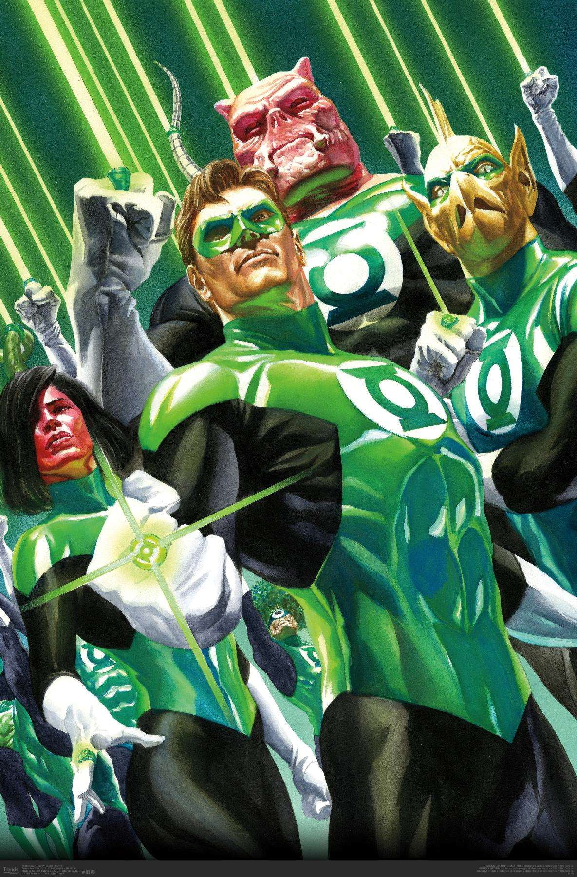DC Comics - The Green Lantern Corps - Portrait Poster - Walmart.com ...