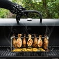 Navaris Stainless Steel Chicken Leg & Wing Rack - 14 Slot Roaster Stand ...