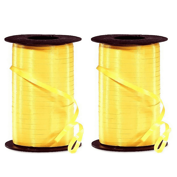 Hilo Listón Curly 100m Para Regalos y Globos Pack 2 amarillo INFLANDO ...