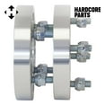 2 QTY Wheel Spacers 1" fits all 4x100 bolt patterns with 12x1.5 threads ...