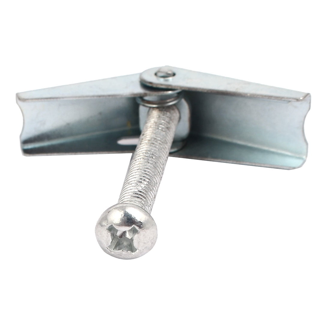 M6 x 60mm Male Thread Spring Loaded Hollow Wall Round Head Toggle Bolt ...