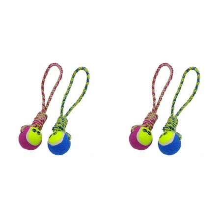 maskred 1/2/3 Pet Dog Toys Puppy Cotton Rope Cotton Rope Lob Tennis ...