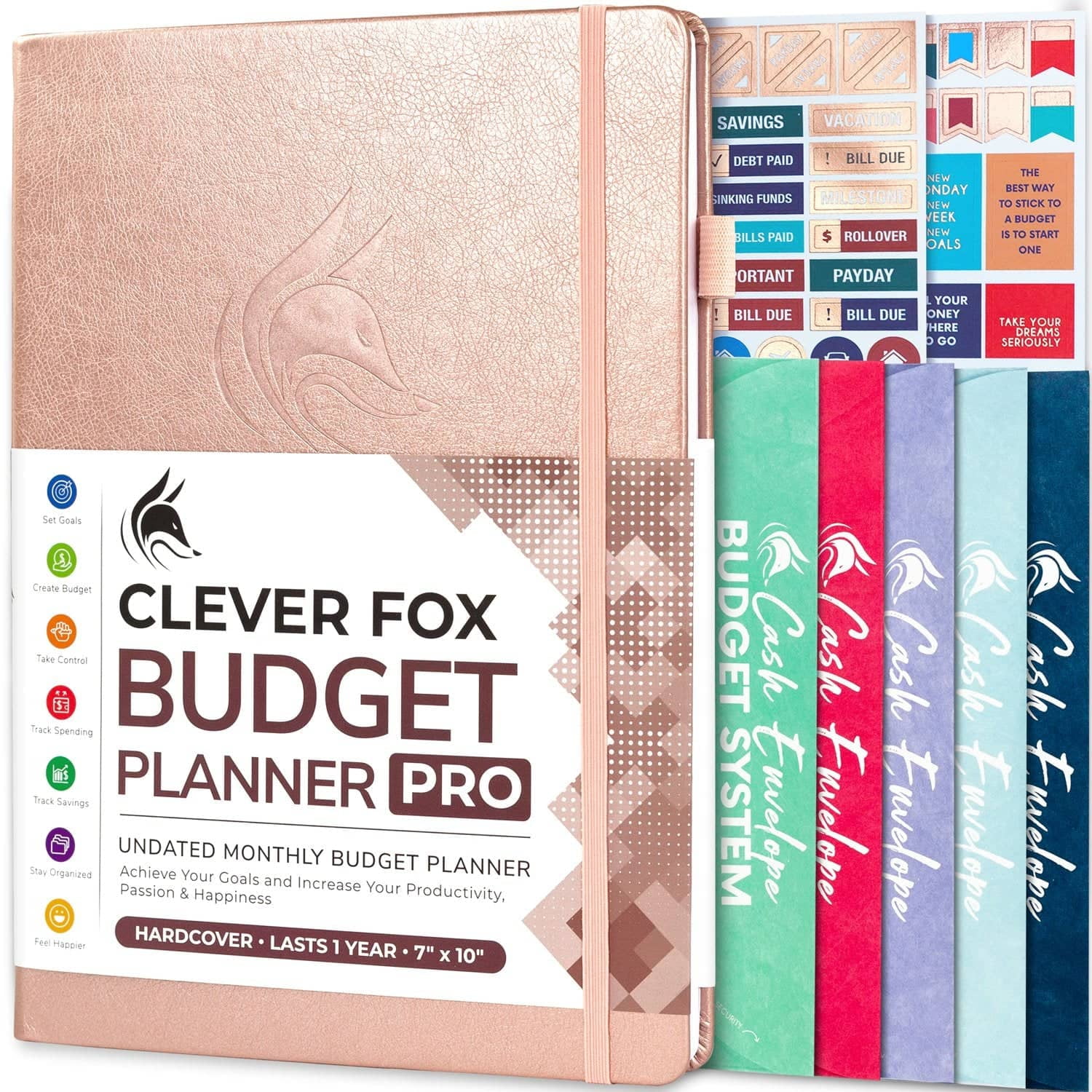 Clever Fox Budget Planner Pro - Financial Organizer + Cash Envelope ...