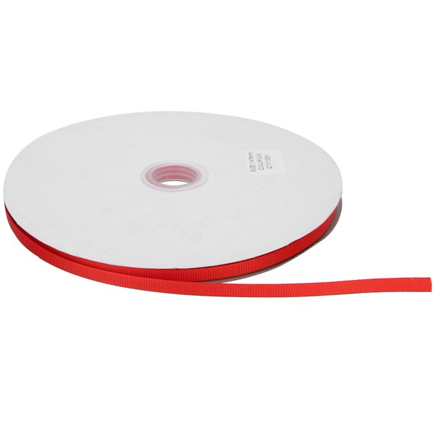 Red Ribbon,Red Ribbed Ribbon for Christmas Ribbon Ribbed Red Ribbon ...