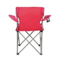 Ozark Trail Fuchsia Folding Quad Camp Chair, Durable Polyester Fabric ...