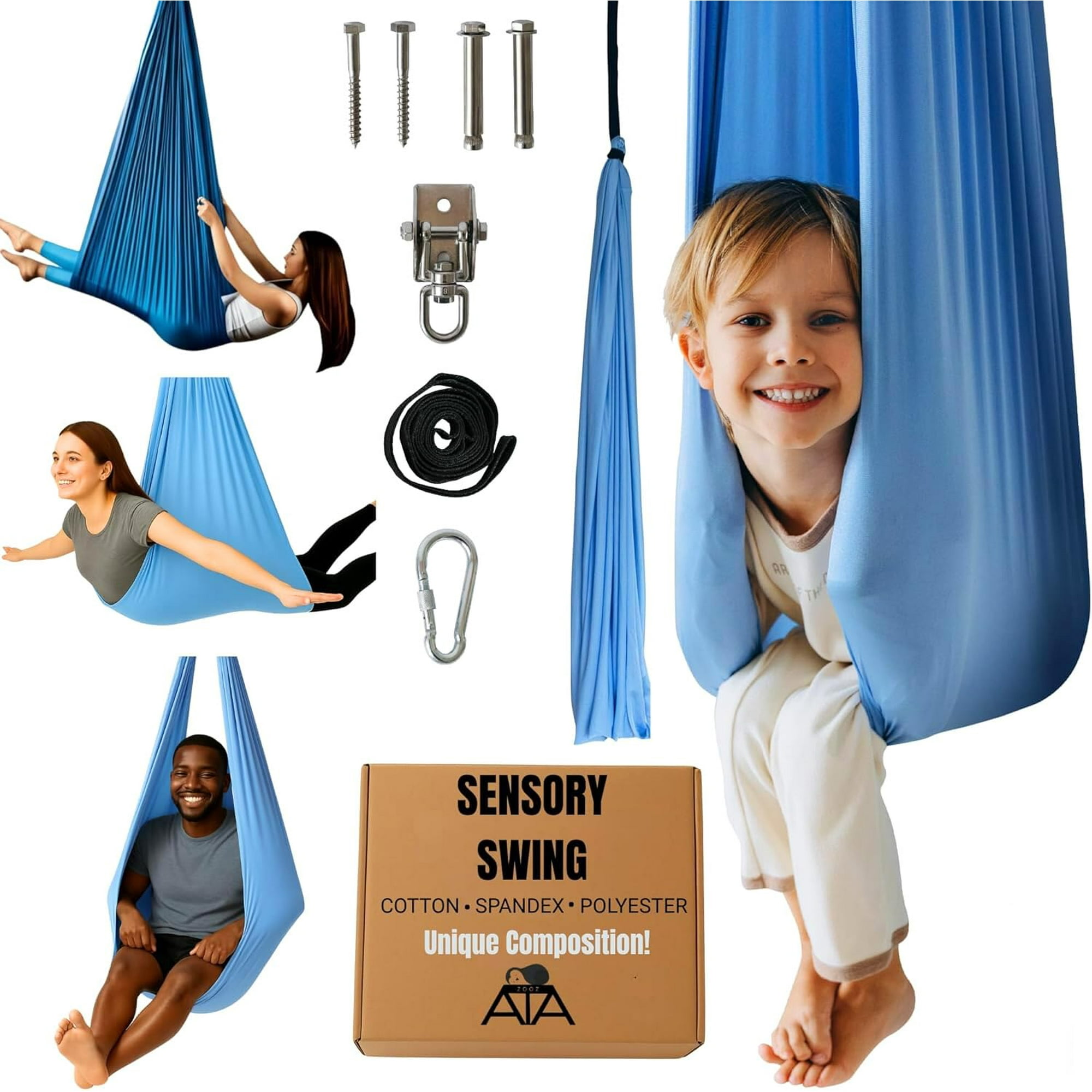 Click here for Ata Zooz Sensory Swing Indoor & Outdoor - Cotton S... prices