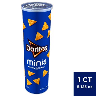 Doritos Cool Ranch Mini Snack Chips, Small Lunch Size Canister, 5.125 ...