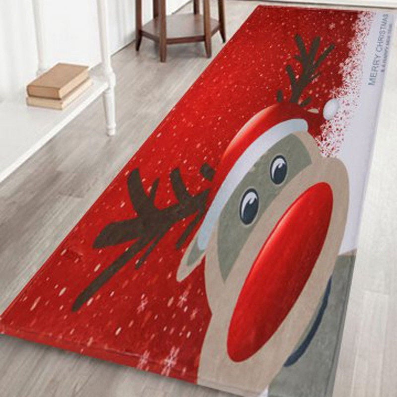 Christmas Santa Claus Soft Bathroom Bedroom Christmas Bathroom Carpet ...